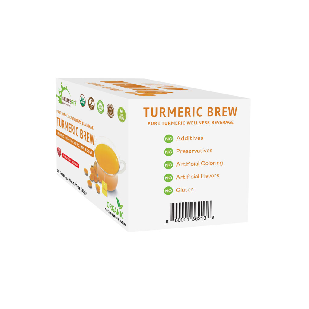Pure Turmeric Brew | Nature's Rare | Curcumin Turmeric Tea