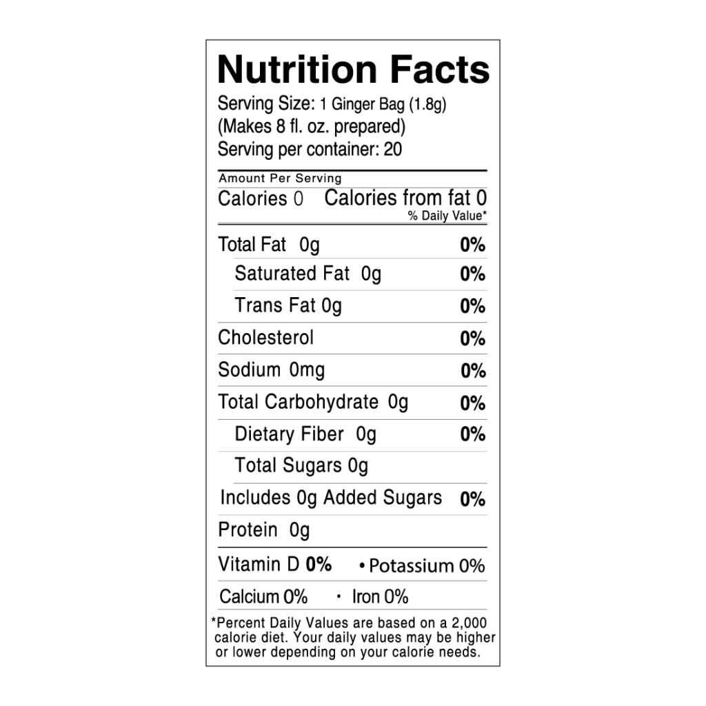 Pure Ceylon Ginger Brew | Nature's Rare | Ginger Tea